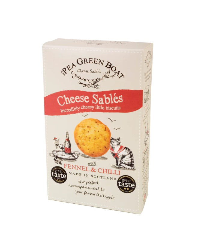 Cheese Sablés with Fennel & Chilli, The Pea Green Boat – The Cheese Lady