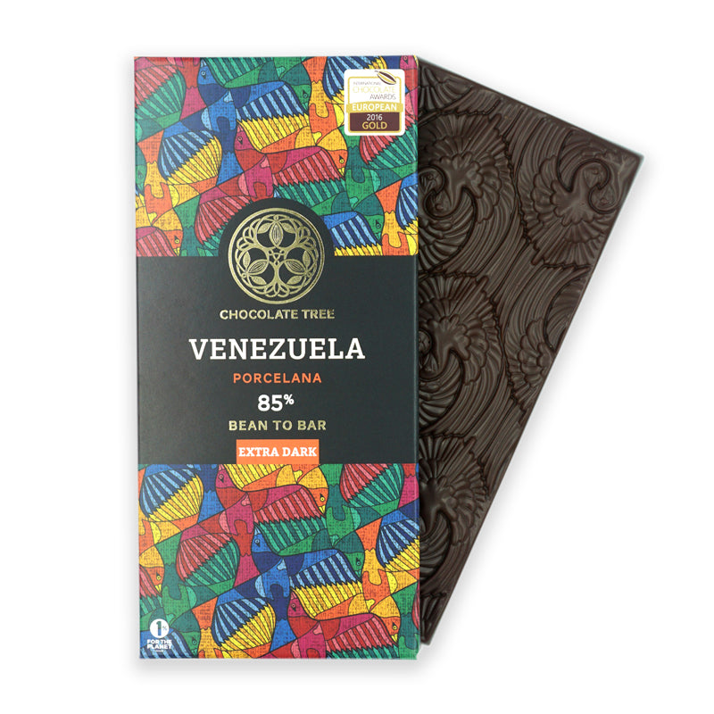 Venezuela Porcelana 85% Chocolate Bar, Chocolate Tree, 70g – The Cheese ...